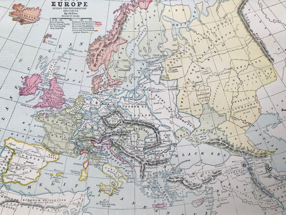 1550 Map Of Europe