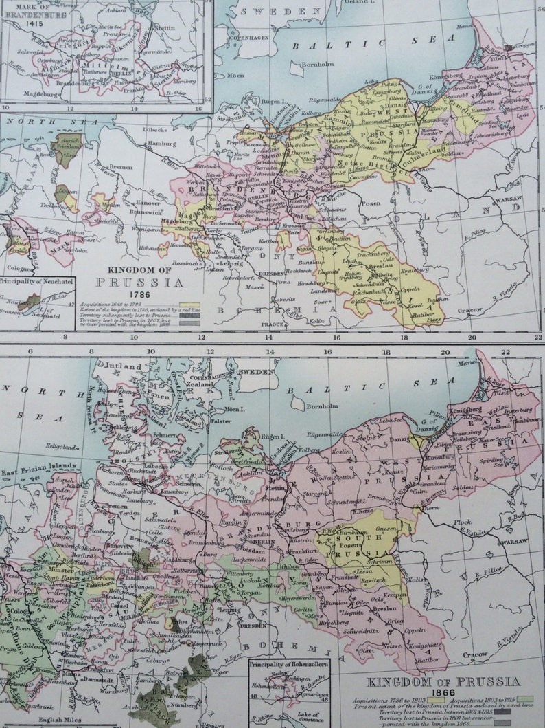 1875 Kingdom of Prussia in Different Historical Periods - Available ...