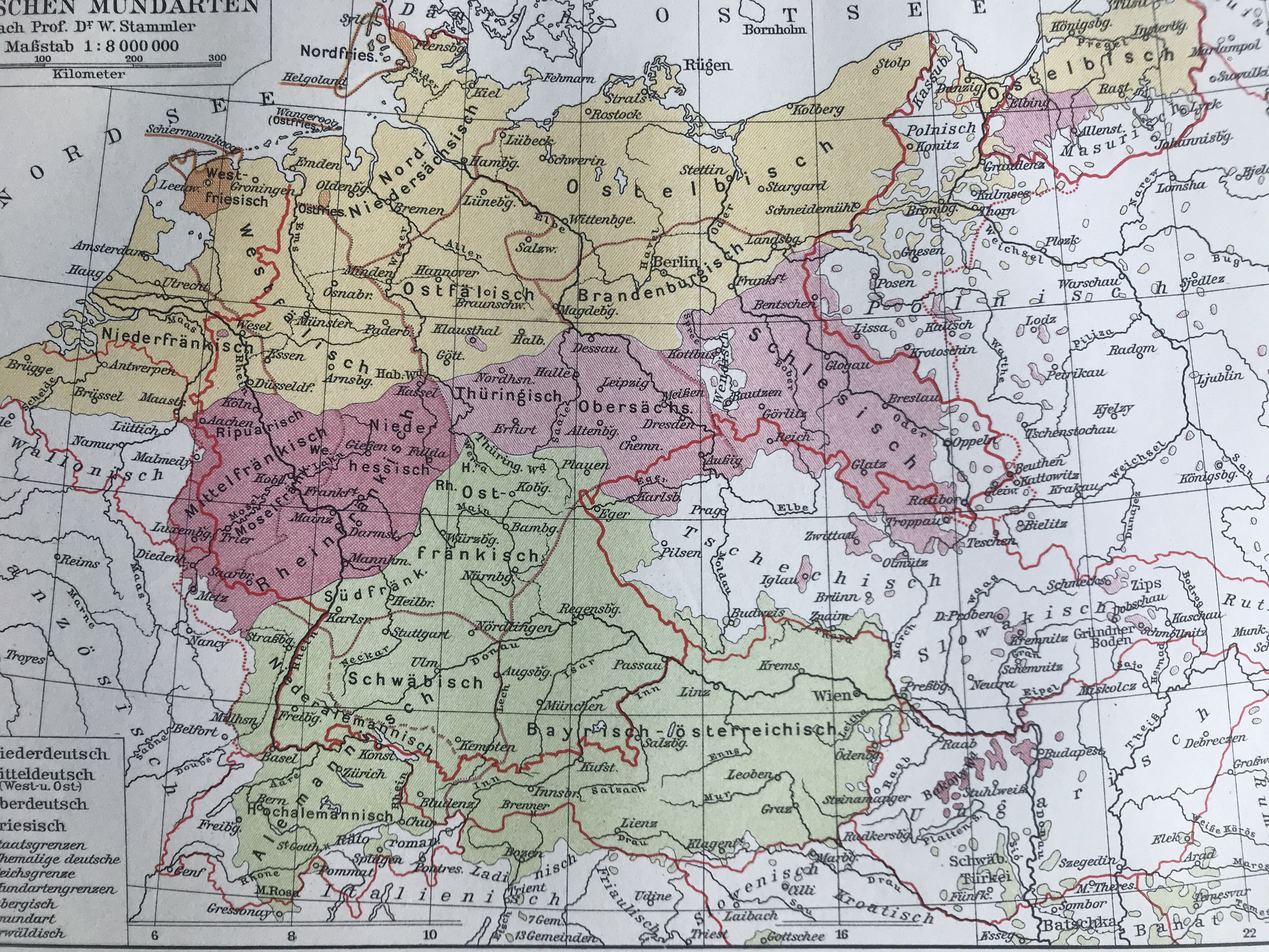 German Language Map