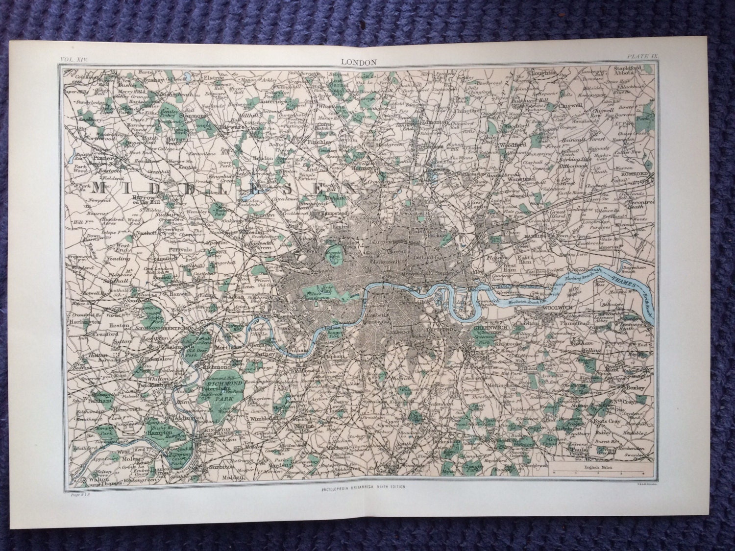 1875 LONDON City Plan large original antique map, cartography ...