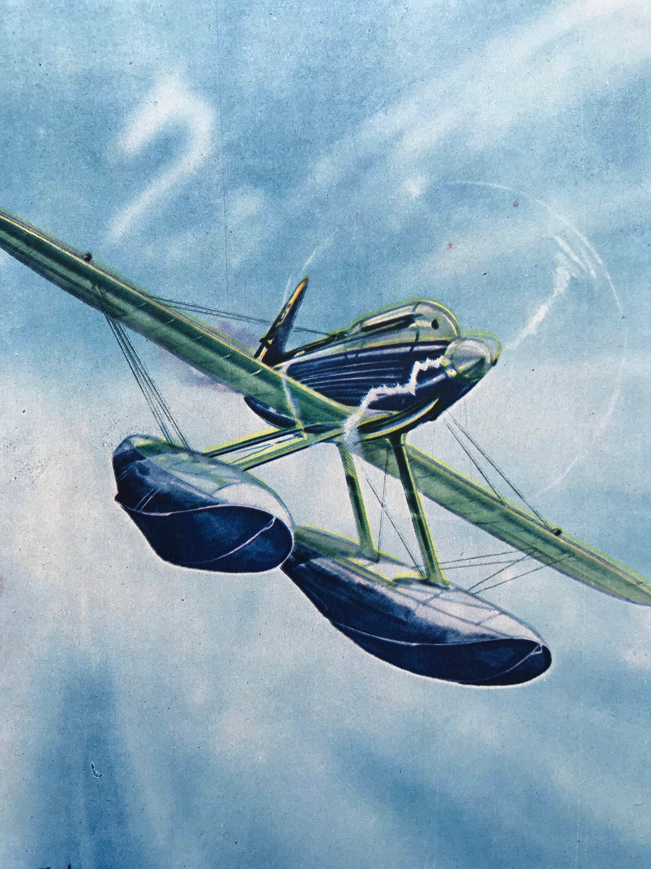 1940 Vickers' Supermarine Spitfire Original Vintage Print - Mounted and ...