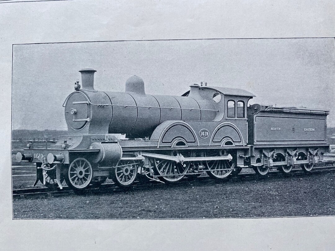 1898 Locomotive the Latest Compound Original Antique Print Train ...