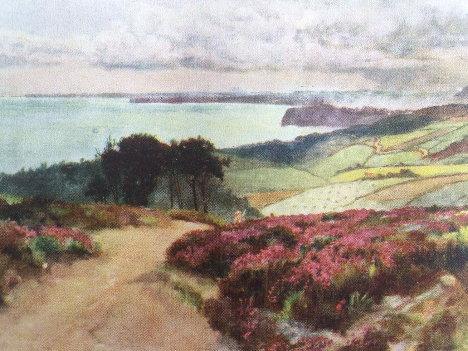 1908 Matted Ravenscar Original Antique Print - Available Framed - Print ...