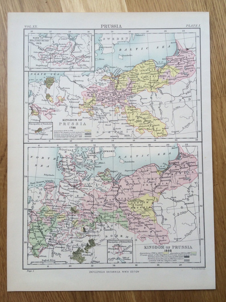 1875 Kingdom of Prussia in Different Historical Periods - Available ...