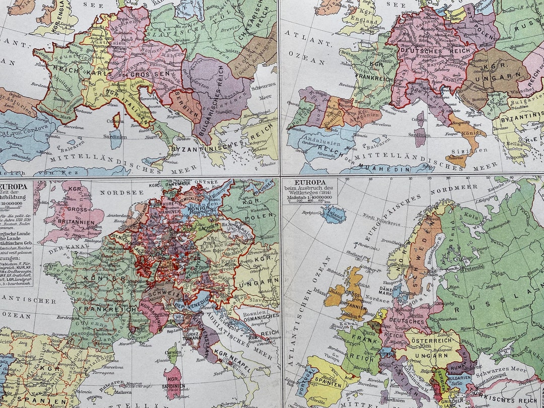 Map Of Europe 1924
