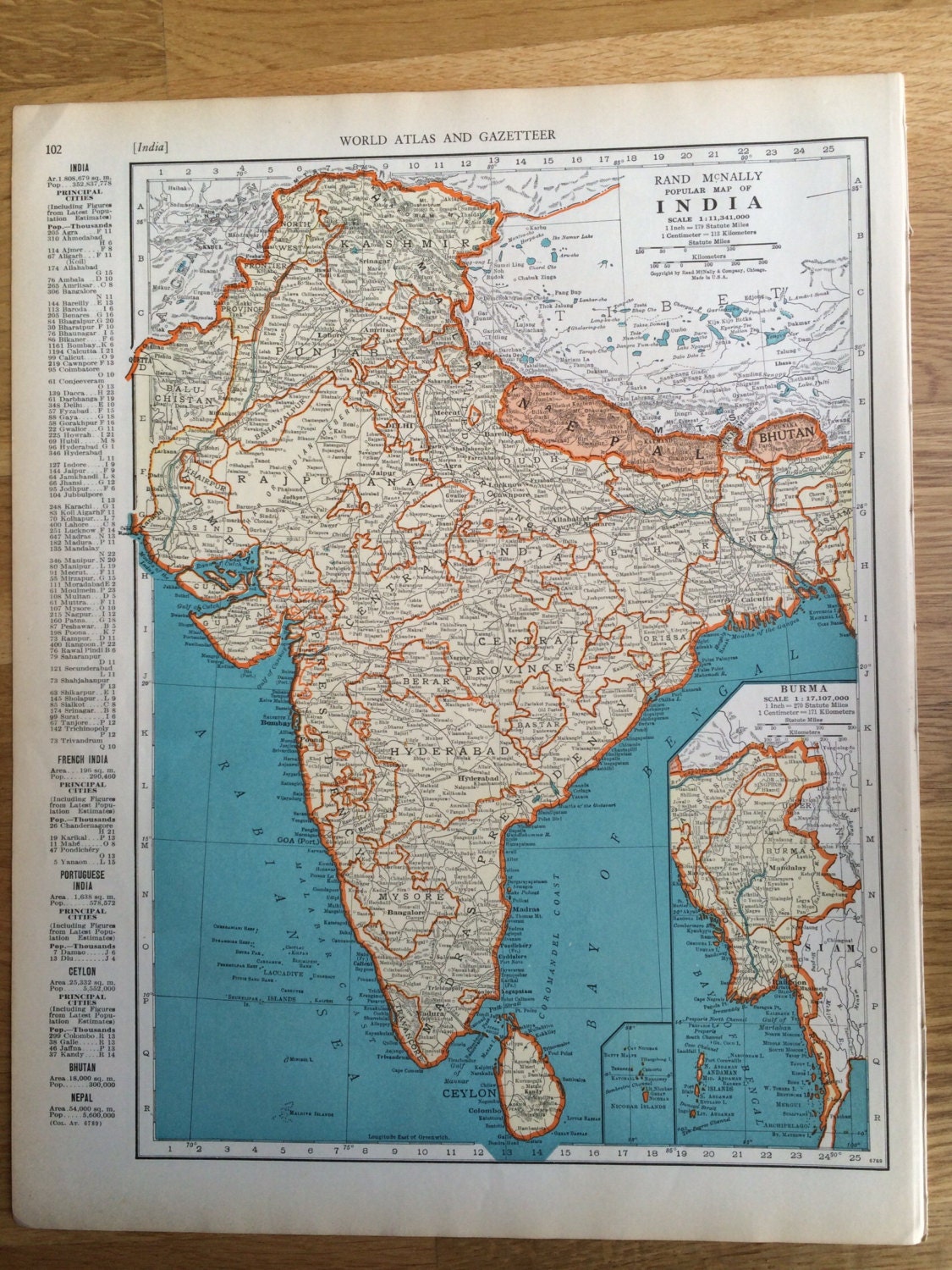 Original map of india - dpokcentral