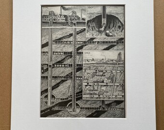 Salt Mine Diagram - Etsy