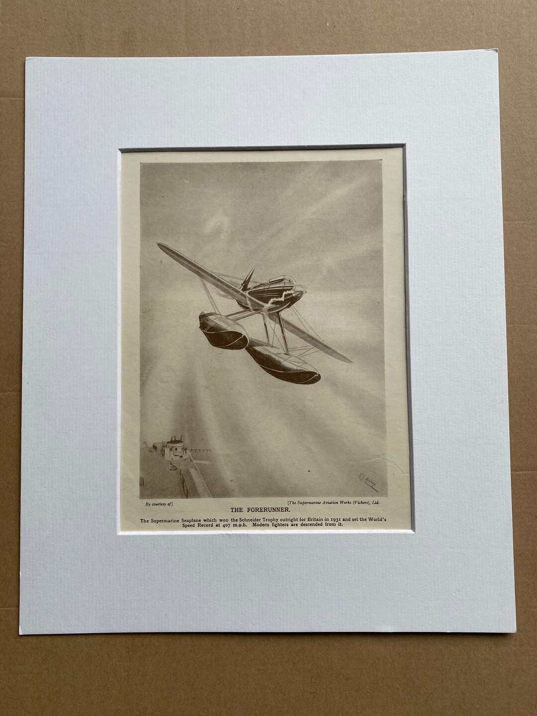 1951 the Forerunner Original Vintage Print Military Aircraft Airplane ...