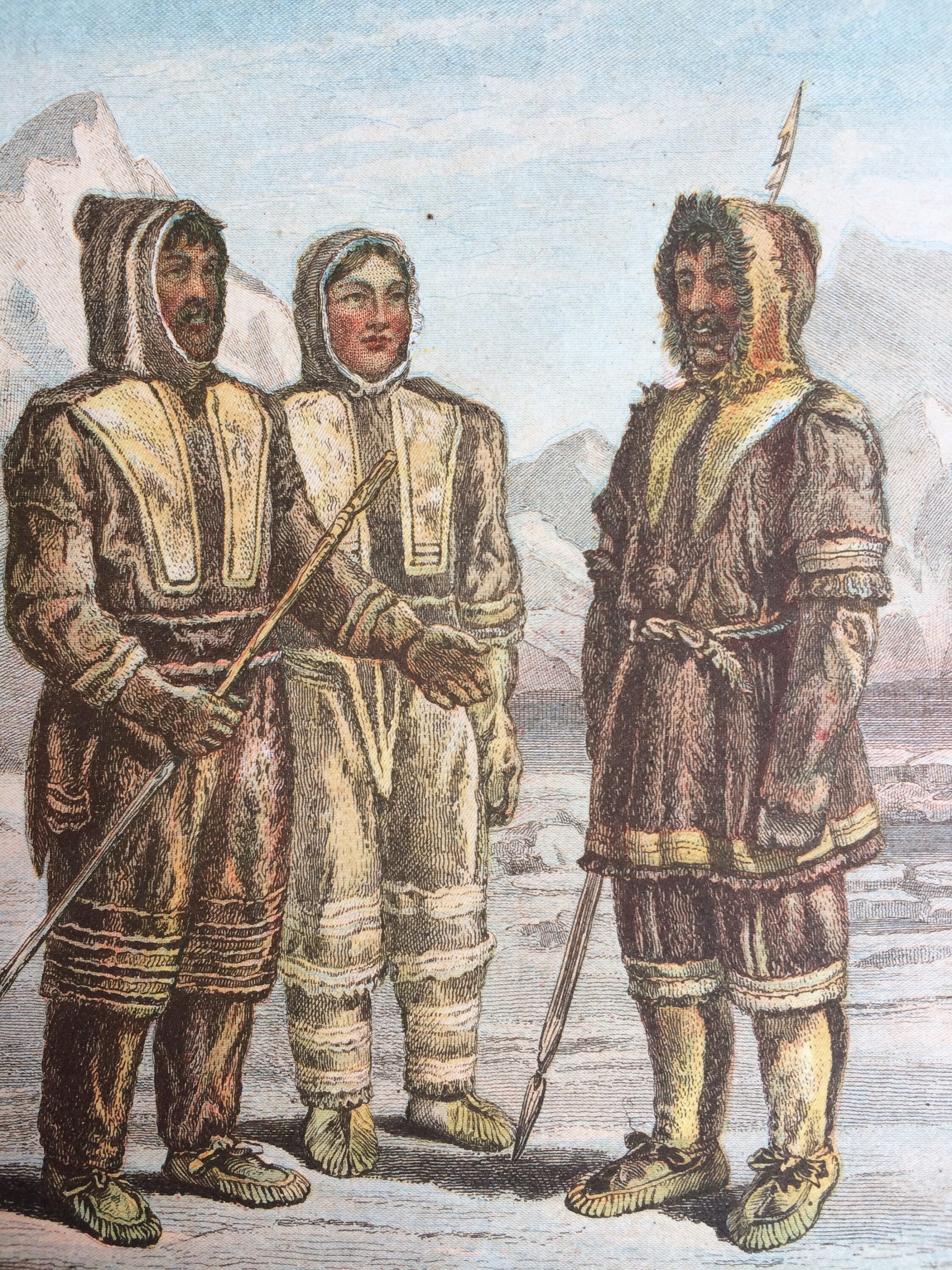 1882 Mongol Race (Lapps and Esquimaux) Original Antique Lithograph, 11 ...