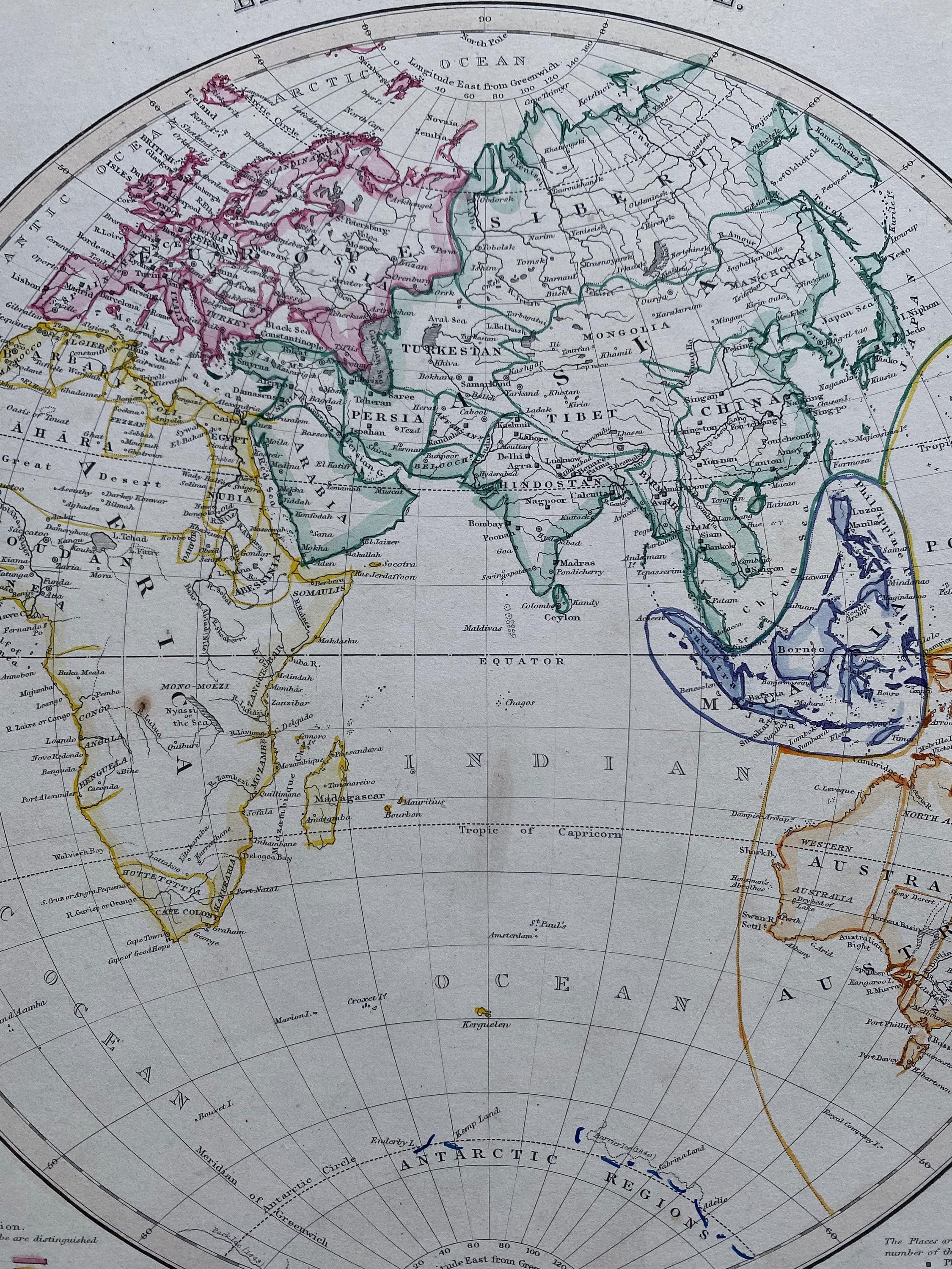 Eastern Hemisphere Blank Map