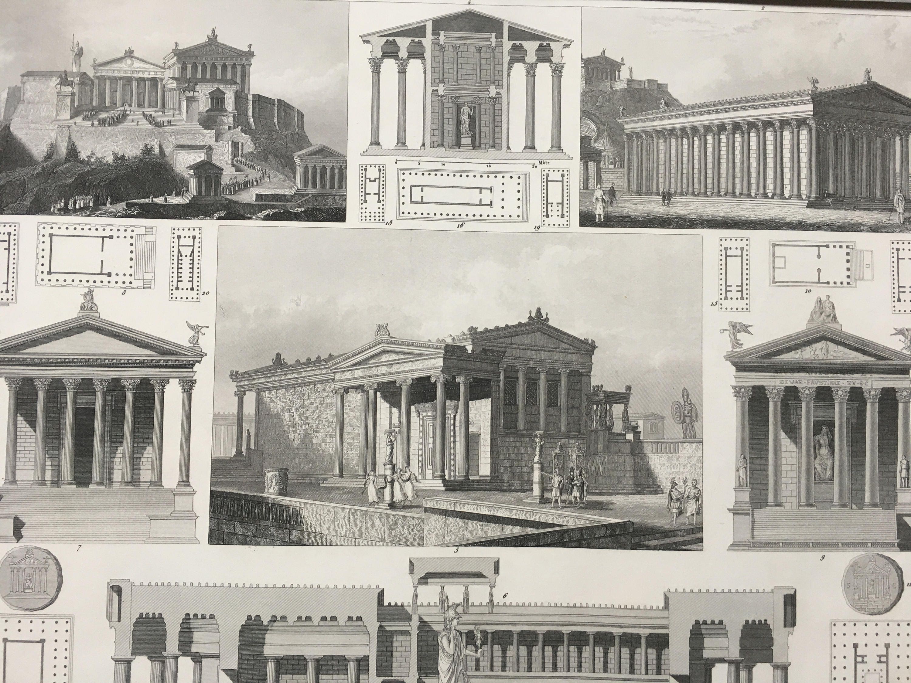 Ancient Roman Architecture Drawings