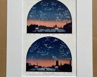 Star Map August - Etsy