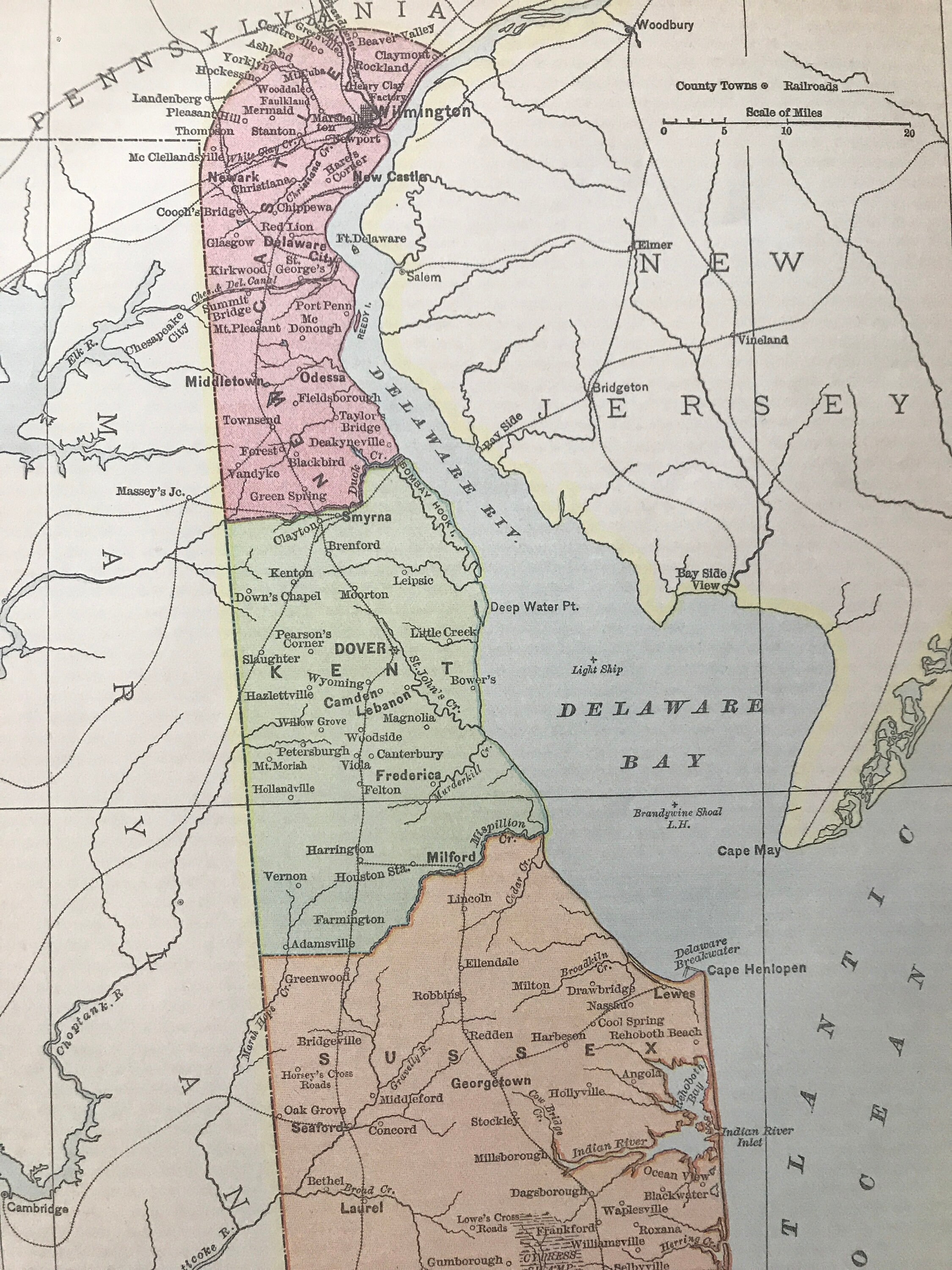 Delaware Colony Map