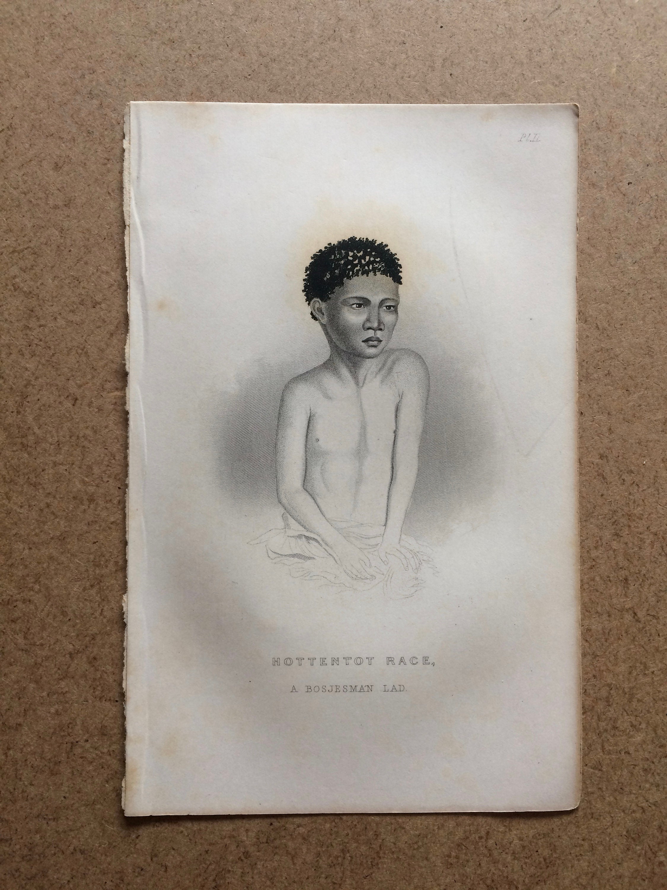 1854 A Bosjesman Lad Hottentot Race Original Antique - Etsy