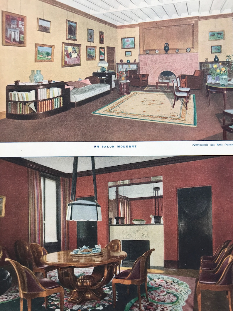 1928 Furniture Living Room and Dining Room Original Antique - Etsy