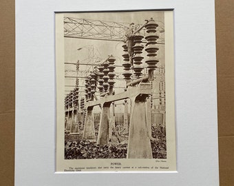 Electric Machines Inventions 1920s Black White Chart to Frame - Etsy