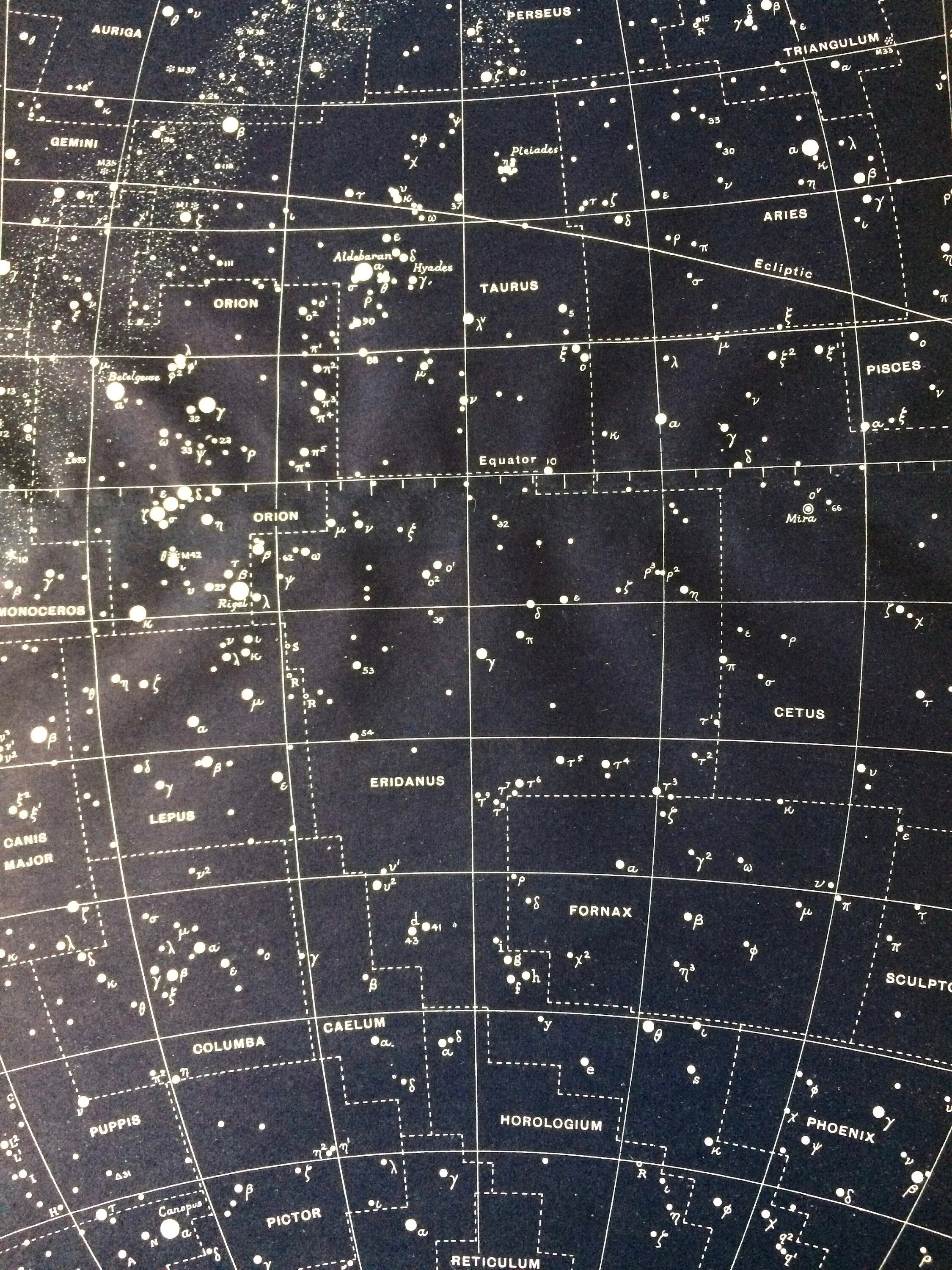 1967 Original Vintage Star Map for epoch 1950 - 9.5 x 14.5 inches ...