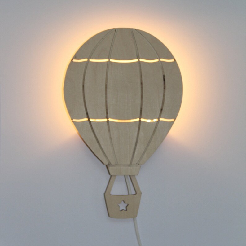 Wall Lamp Air Balloon Lamp Childern's Room Kidsroom - Etsy