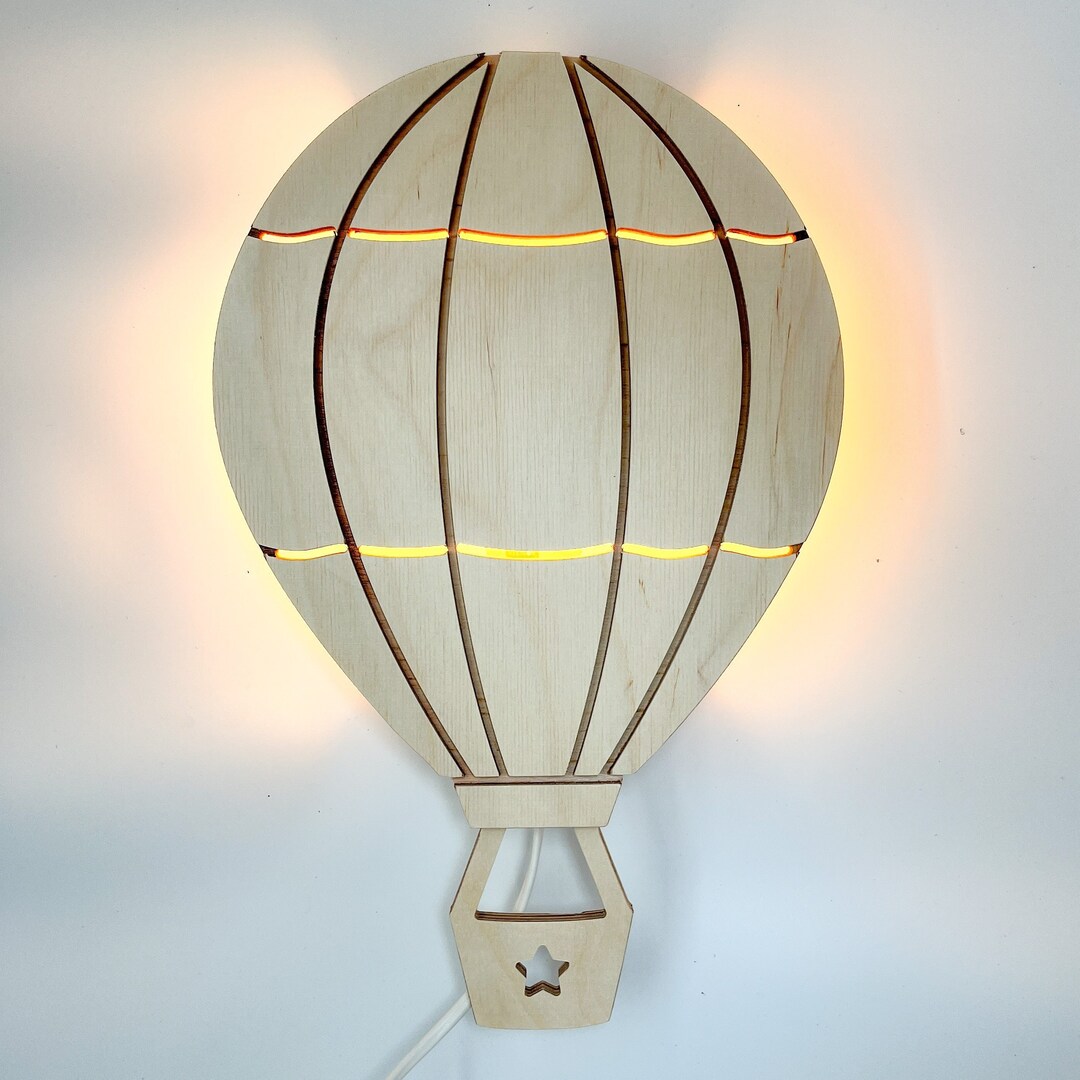 Wall Lamp Air Balloon, Lamp Childern's Room, Kidsroom, Newborn Nursery ...