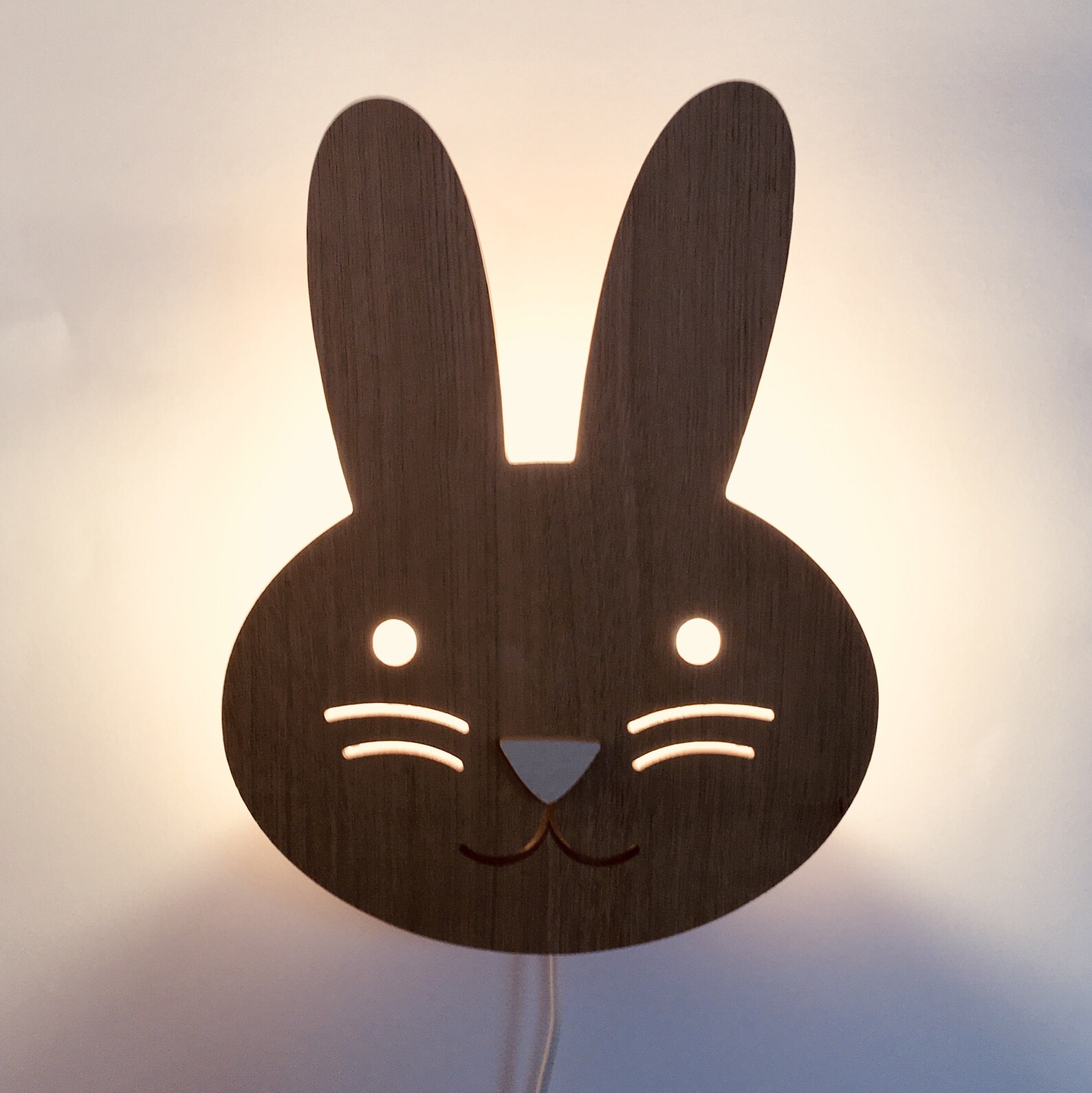 Wall Lamp Rabbit Sniffer - LED Light, Babyroom, Childrens Wall ...