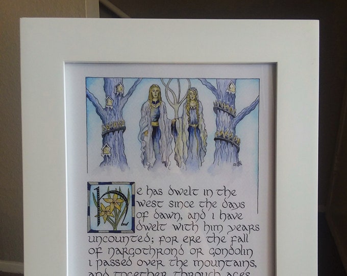 8x10 Galadriel & Celeborn Wall Art – the Long Defeat – Tolkien ...