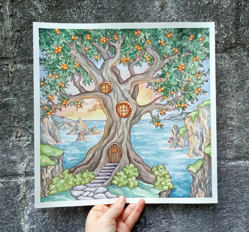 The Mandalina Tree 8x8-inch Fine Art Print - Etsy