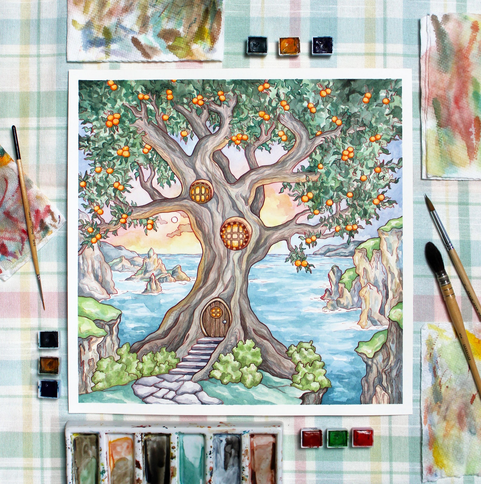 The Mandalina Tree 8x8-inch Fine Art Print - Etsy