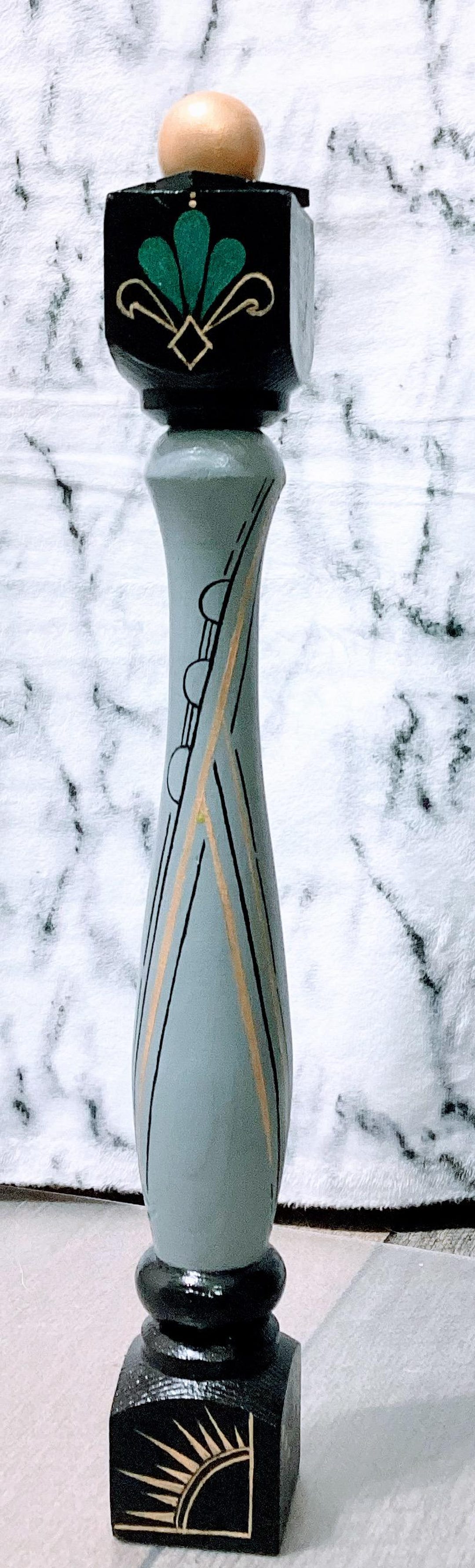 Art Deco Inspired Wooden Spindle - Etsy