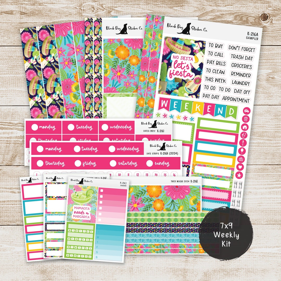 K-216 Weekly Kit & Add-ons - Cinco De Mayo - Planner Stickers - Etsy