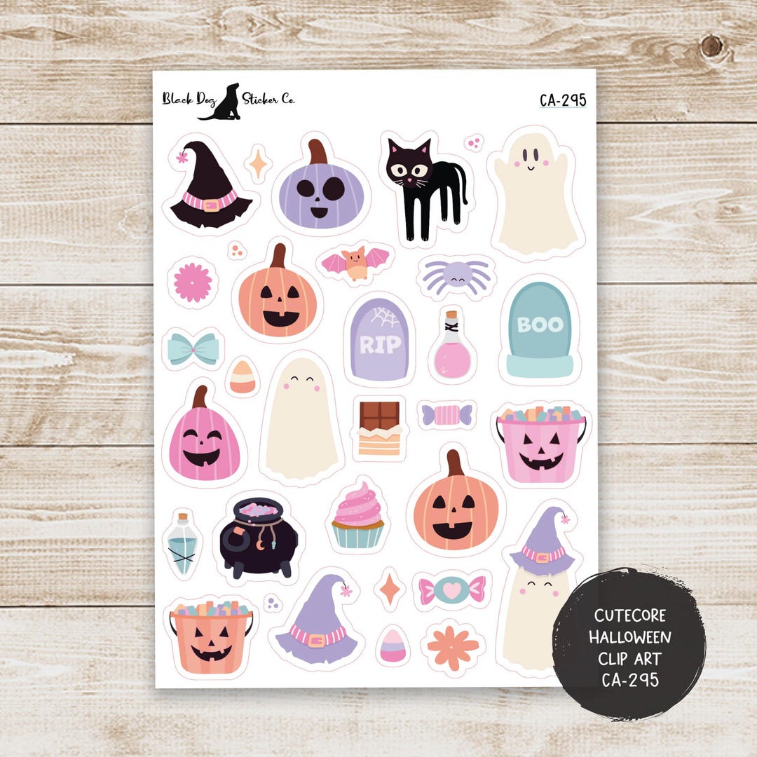 Cutecore Halloween - Decorative Fall Clip Art Stickers - Planner ...