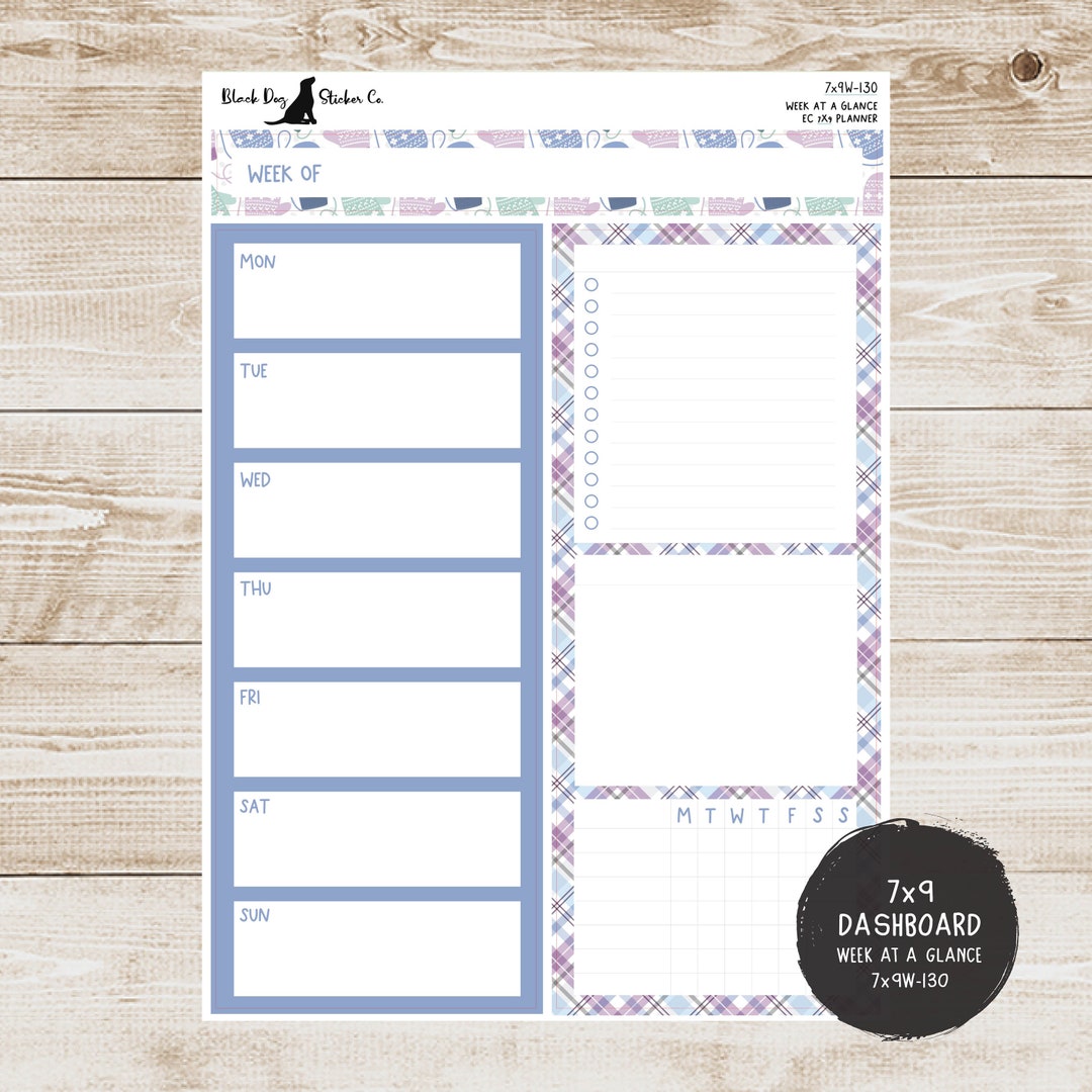 Erin Condren EC 7x9 Week at a Glance Kit - Let It Snow - Planner ...