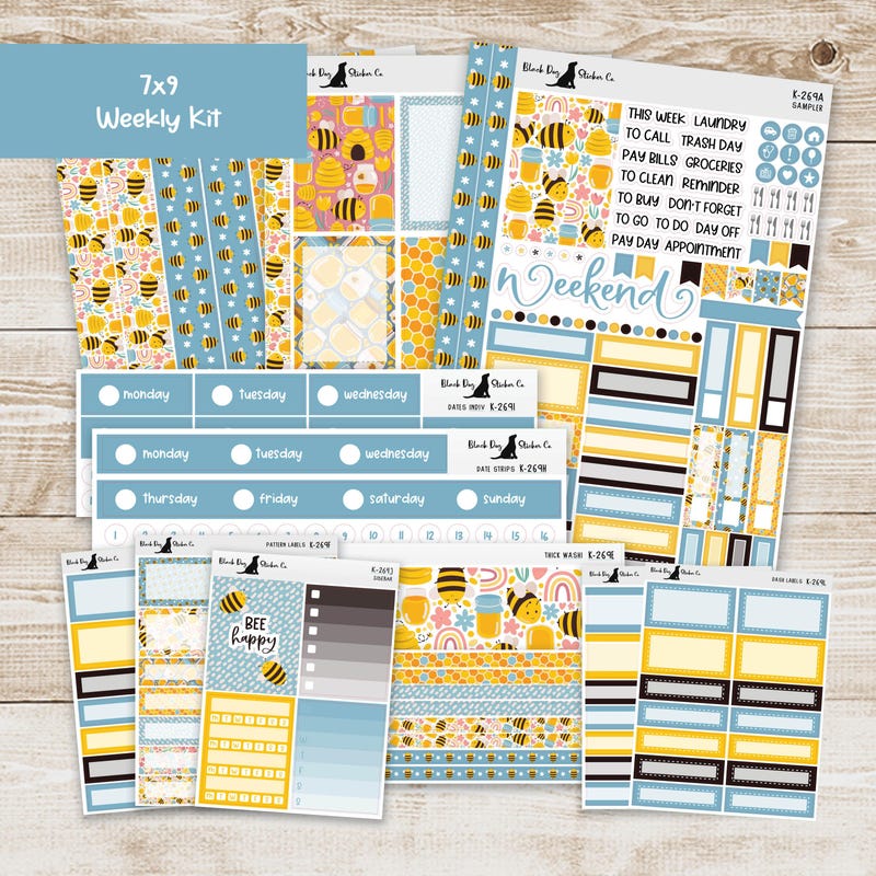 Bee Sticker - Etsy