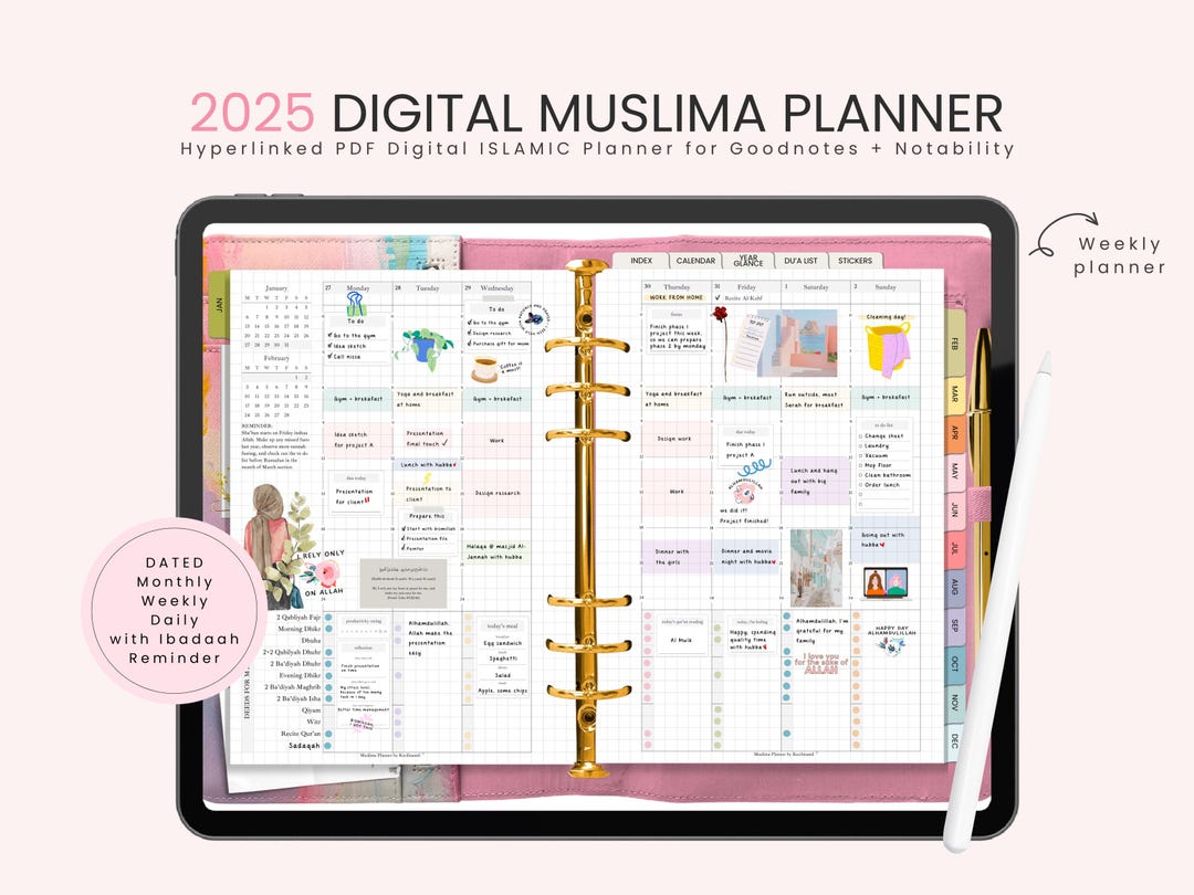 2025 Muslima Digital Planner: Islamic Life Organizer (goodnotes ...
