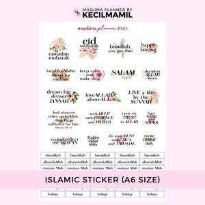 ISLAMIC STICKERS - Printable Planner Stickers, Planner Stickers ...