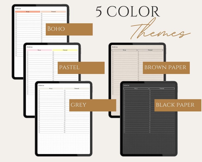 To Do List Bundle Digital Planner Template for Goodnotes on Ipad ...