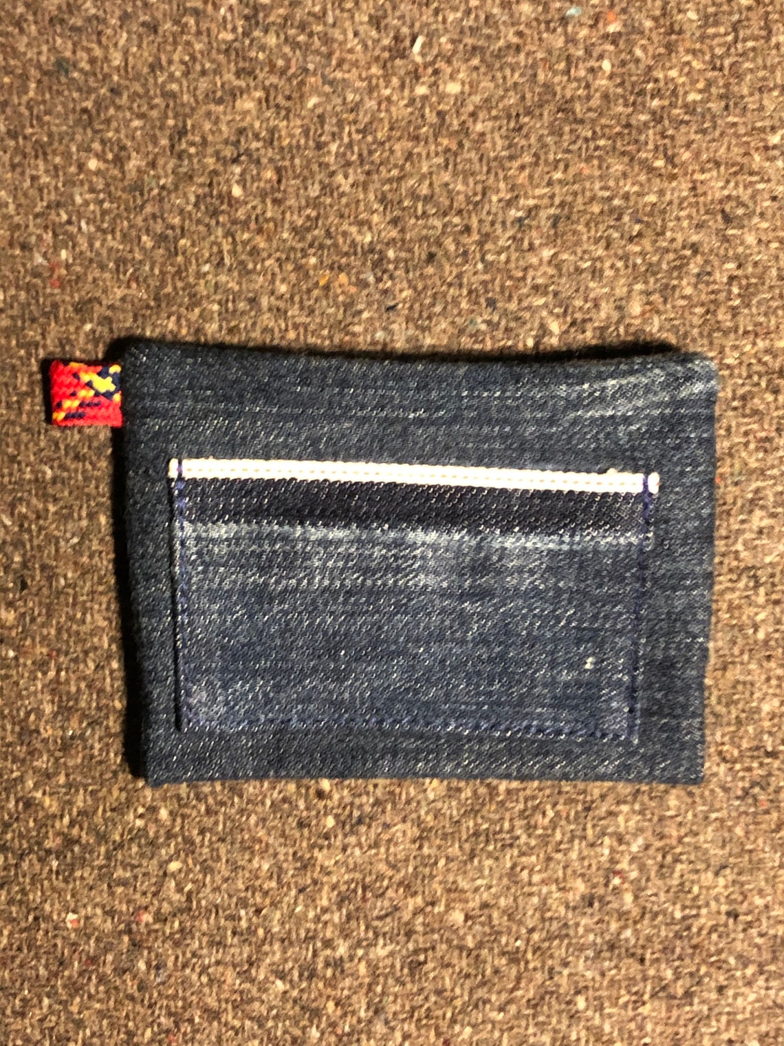 Selvedge Denim Coin and Card Pouch Wallet Purse Handmade - Etsy