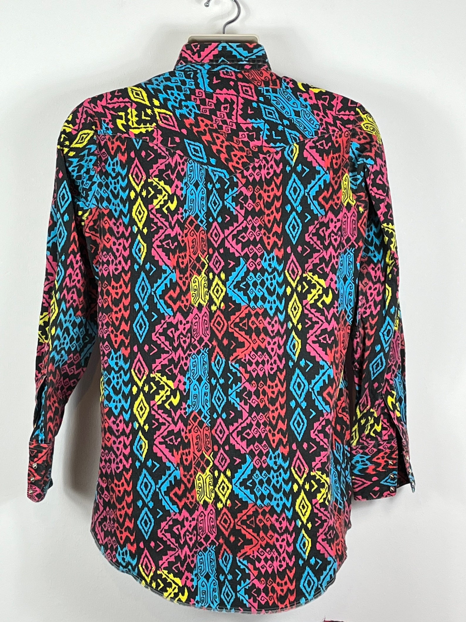 Aztec Print Shirt Made in USA Blue Red Black Mens Ladies - Etsy