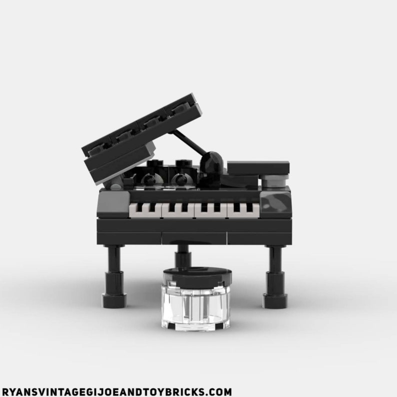Lego City Custom Grand Piano : Musical Instrument Authentic Parts ...