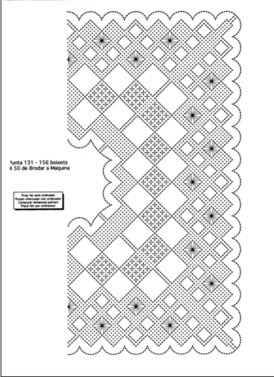 PATRON picado ENCAJES pañuelos 5 PAGINAS | Etsy
