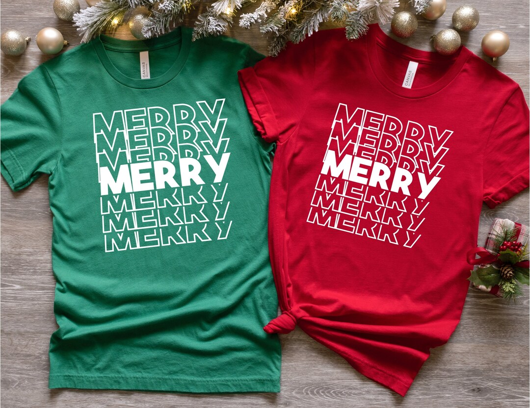 Merry SVG Cut File - Etsy