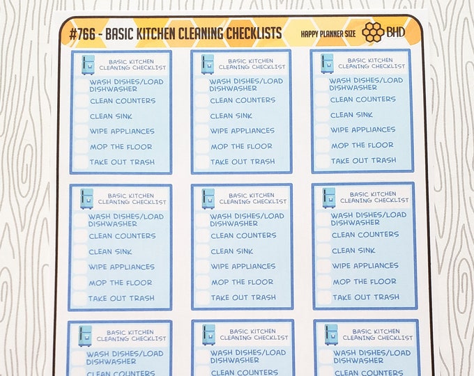 Bathroom Cleaning Checklists set of 12 Item 764 - Etsy