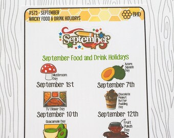 September Wacky & Random Holidays set of 16 Item 273 - Etsy