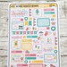 Sticker Sampler 5 set of 44 Item 665 - Etsy