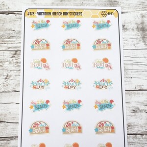 Vacation // Beach Day (set of 24) Item #178 - Etsy