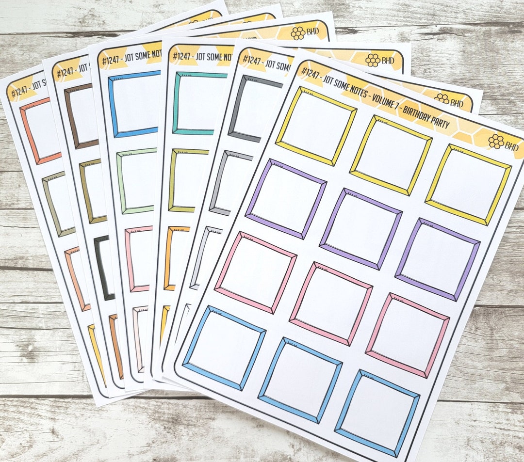 Jot Some Notes Labels // Volume 7 (set of 12) Item #1247 - Etsy