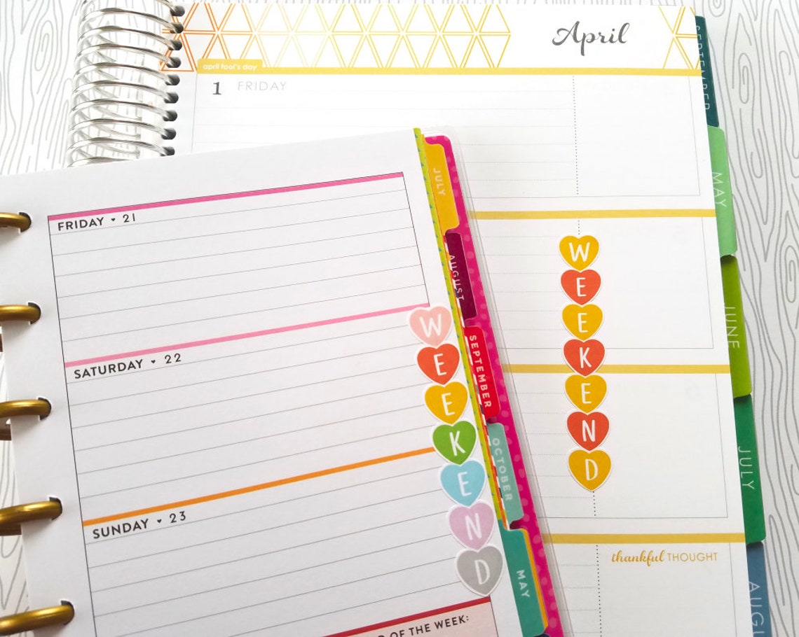 Heart Vertical Weekend Banners // Great for Personal and | Etsy