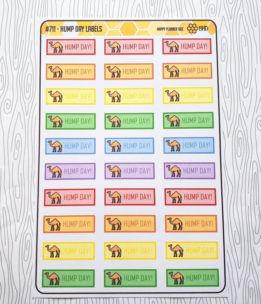 Hump Day Stickers (set of 30) Item #711 - Etsy