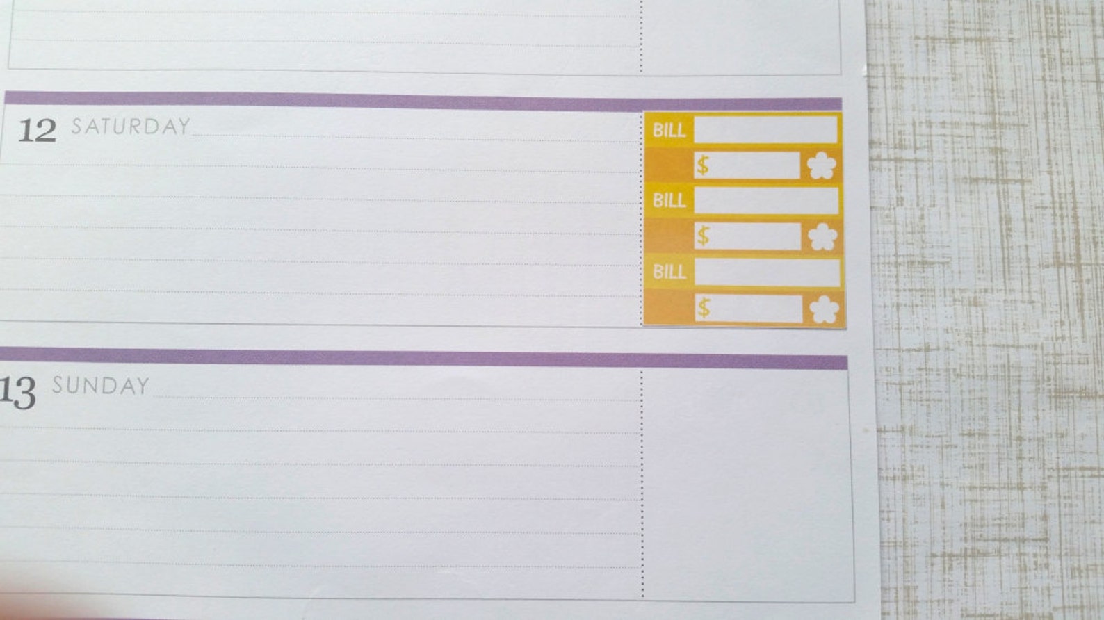 Stackable Bill Due Labels set of 8 Item 217 - Etsy