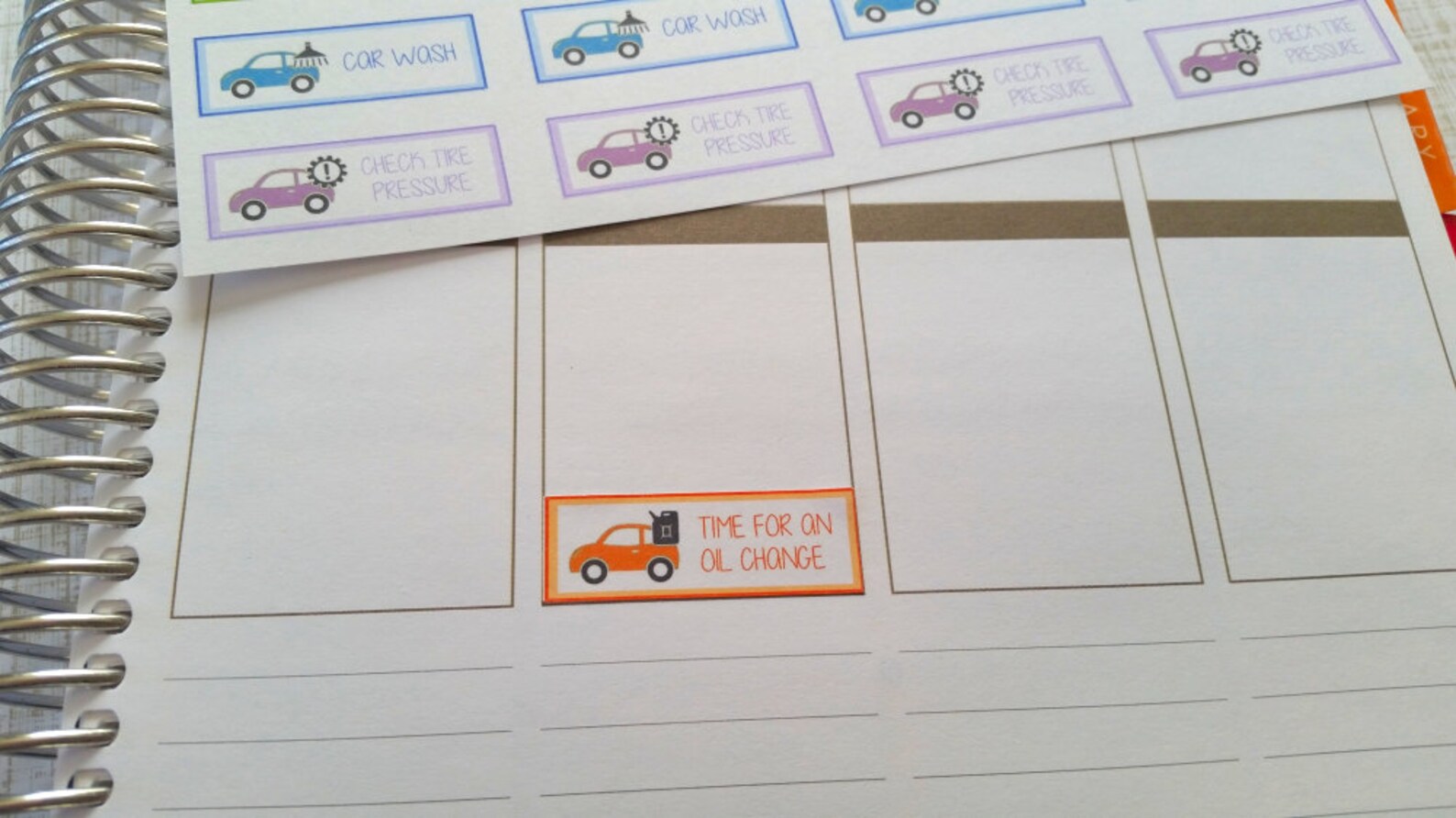 Car Maintenance Stickers (set of 24) Item #017 - Etsy