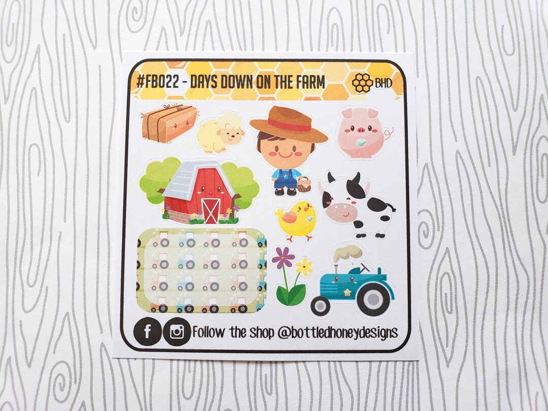 Days Down on the Farm // Monthly Freebie // Item #FB022 - Etsy
